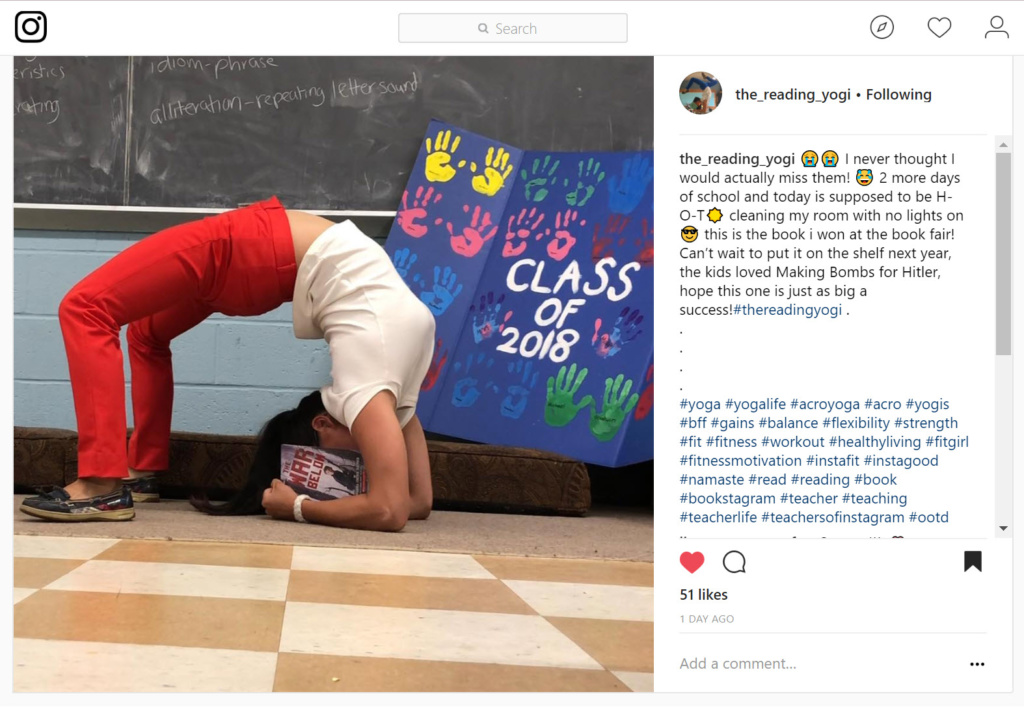 Love this pic of The Reading Yogi and The War Below! – Marsha Forchuk ...